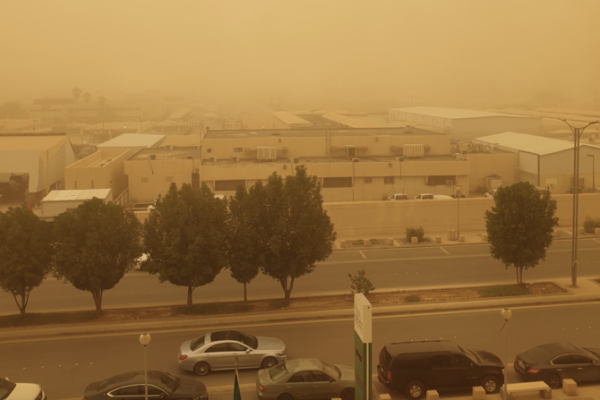 Sandstorm Hits Riyadh as Rain Looms Over Saudi Arabia